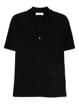 LANVIN Short-sleeve Polo Shirt - Black