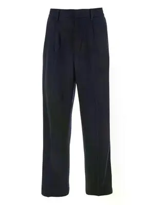 Emporio Armani Pleated Pocket Trousers - Blue