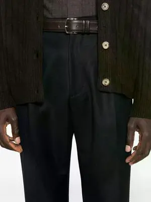BERWICH Pleated Wool Trousers - Blue