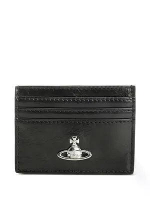 VIVIENNE WESTWOOD Orb-plaque Card Holder - Black