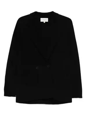 Eric Bompard Double-breasted Welt-pocket Blazer