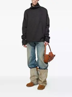 Acne Studios Embroidered-logo High-neck Sweater