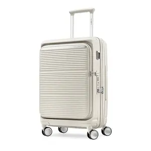 SAMSONITE Paralux Expandable Spinner Carry On Suitcase - Stone Grey