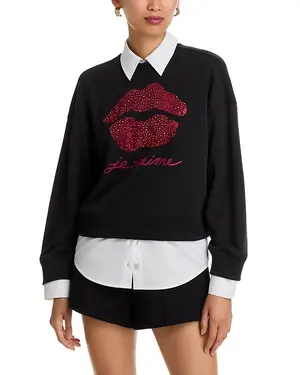 Cinq À Sept Je T'aime Justina Pullover Sweatshirt