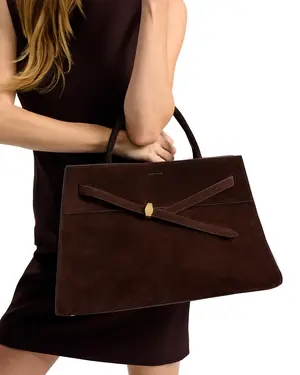 Veronica Beard Large Suede Dash Bag