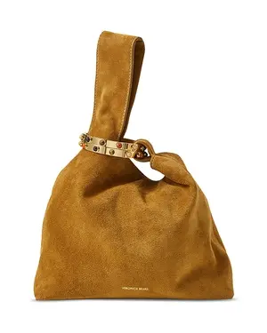 Veronica Beard Suede Swing Bag - Acorn
