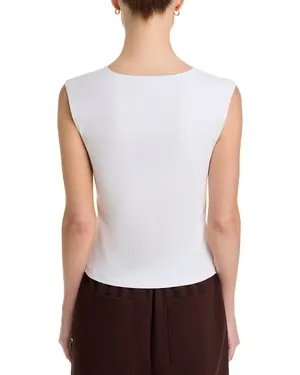 PERFECTWHITETEE Elanor 90s Jersey Muscle Tee - White