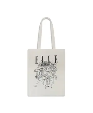ELLE COLLECTION Graphic Print Tote Bag