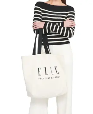 ELLE COLLECTION Printed Oversized Tote Bag