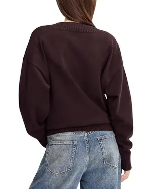 Good American Deep V Knit Sweater