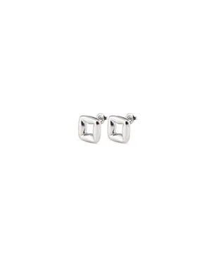 UNODE50 Small Link Drop Earrings - Silver