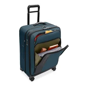 Briggs & Riley Expandable Spinner Checked Bag - Ocean