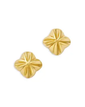 Bloomingdale'S 14k Yellow Flower Button Stud Earrings - Gold
