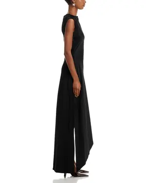 JASON WU Crepe Back Satin Asymmetrical Gown