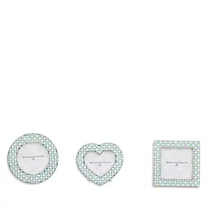 MACKENZIE-CHILDS Celebrate Baby Blue Assorted Frames, Set Of 3 - No Color