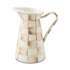 MACKENZIE-CHILDS Mocha Check Medium Practical Pitcher - No Color