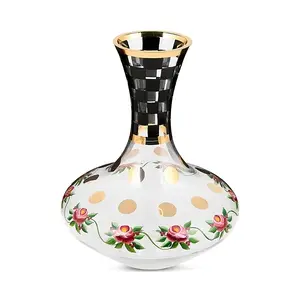 MACKENZIE-CHILDS Carnival Black Wine Decanter