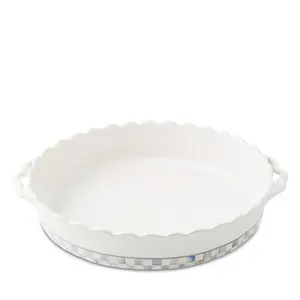 MACKENZIE-CHILDS Sterling Check Everyday Large Oval Baker - No Color