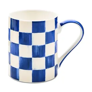 MACKENZIE-CHILDS Royal Check Porcelain Mug - No Color