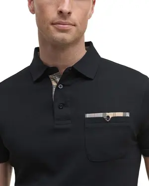 Barbour Premium Short Sleeve Corpatch Polo Shirt - Black
