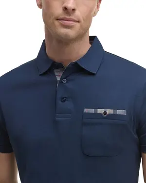 Barbour Premium Short Sleeve Corpatch Polo Shirt - Navy