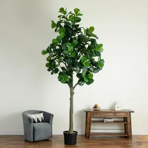 NEARLY NATURAL Artificial Fiddle Leaf Tree, 12