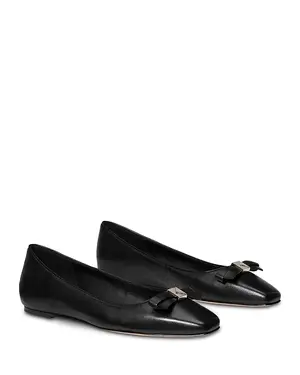 Kate Spade New York Deco Bow Ballet Flats - Black