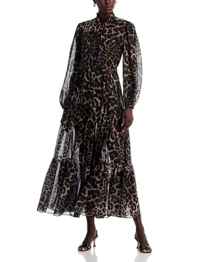 Kobi Halperin Baird Tie-neck Maxi Dress