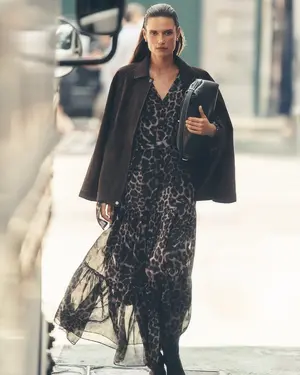 Kobi Halperin Baird Tie-neck Maxi Dress