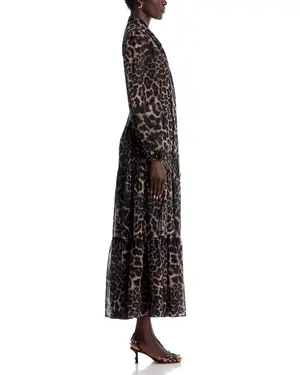 Kobi Halperin Baird Tie-neck Maxi Dress