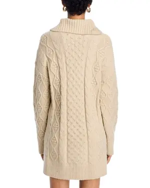 French Connection Makira Mini Sweater Dress - Oatmeal Melange