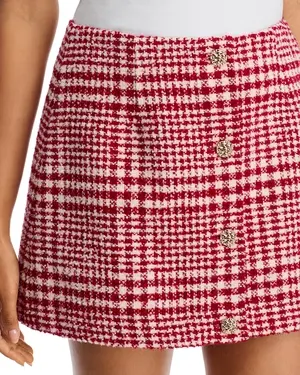 French Connection Houndstooth Mini Skirt