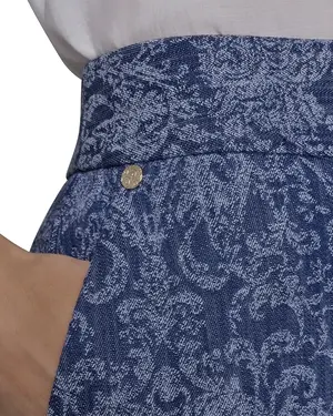 Karl Lagerfeld Paris Jacquard Motif High Rise Jeans
