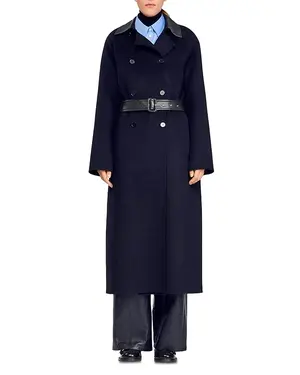 Sandro Overcoat Outerwear For Women