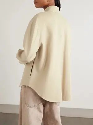JOSEPH Jelia Wool And Silk-blend Felt Shirt
