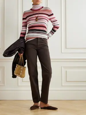 Missoni Striped Knitted Turtleneck Sweater