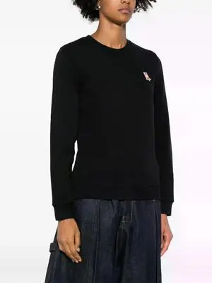 Maison Kitsuné Fox-embroidered Crewneck Sweatshirt