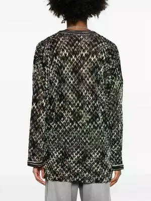 Missoni Geometric Pattern V-neck Sweater