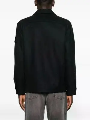 Stone Island Patch-pocket Wool Shirt