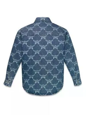 Mcm Patterned Denim Shirt