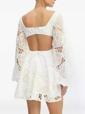 Bardot Floral-lace Cut-out Dress