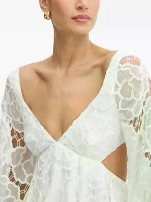 Bardot Floral-lace Cut-out Dress