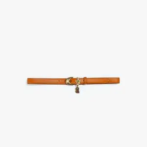 MOTHER The Charm School Leather Belt - Brown