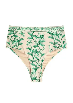 Agua Bendita Ceiba Floral-print Bikini Briefs - Multicoloured