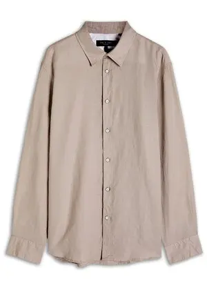 Rag & Bone Finch Linen-blend Shirt - Cream