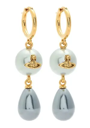 VIVIENNE WESTWOOD Martha Two-tone Drop Earrings - Gold