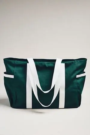 DAILY PRACTICE BY ANTHROPOLOGIE Canvas Tote - Green Pattern