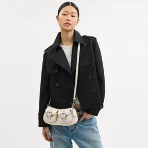 COACH OUTLET Ashton Glazed Leather Bag - Silver/chalk