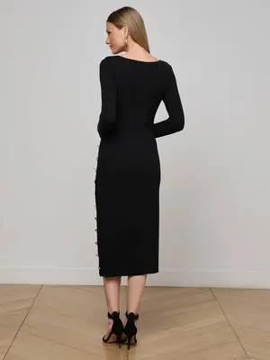 L'Agence Astra Midi Dress