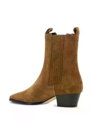 AeydĒ Pointed-toe Ankle Boots - Brown